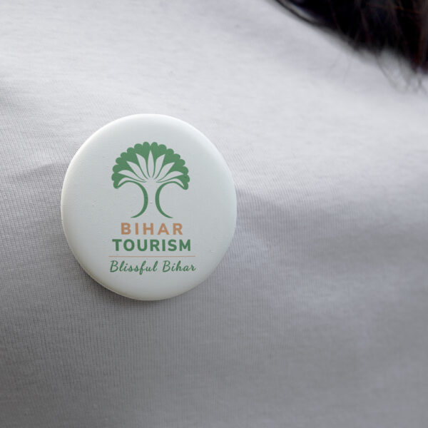 Brand Bihar Exclusive Bihar Tourism Official Badges (58mm) - Brand Bihar